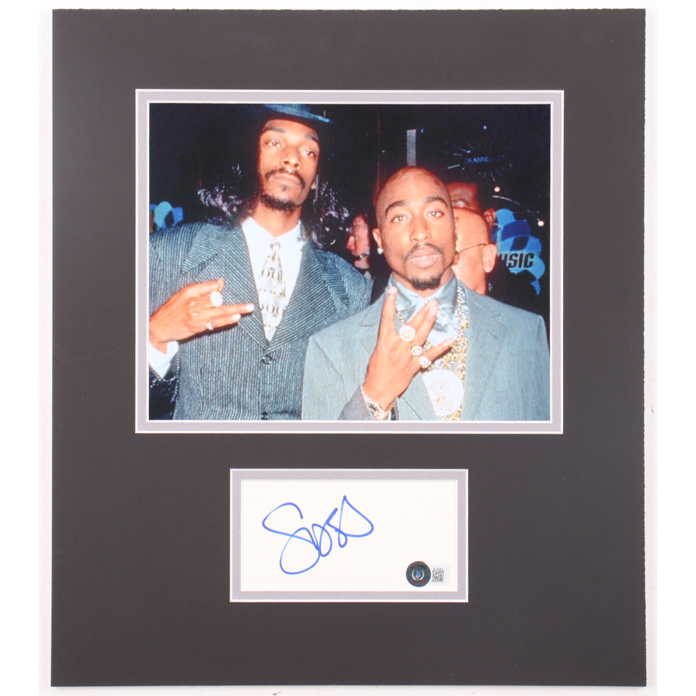 Snoop Dogg Signed Custom Matted Cut Display (Beckett) | Pristine Auction