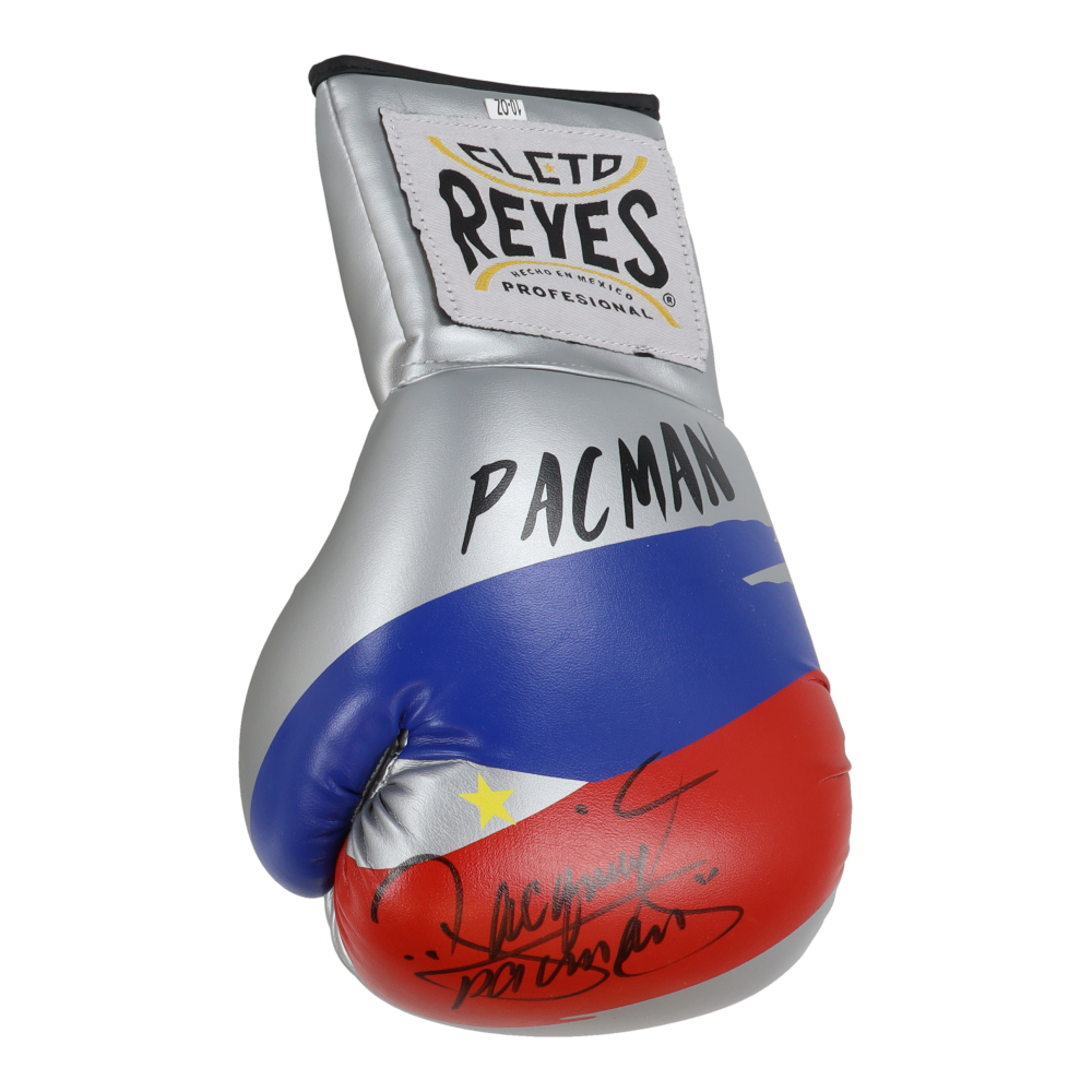 Manny Pacquiao Signed Cleto Reyes Boxing Glove Inscribed "Pac Man ...