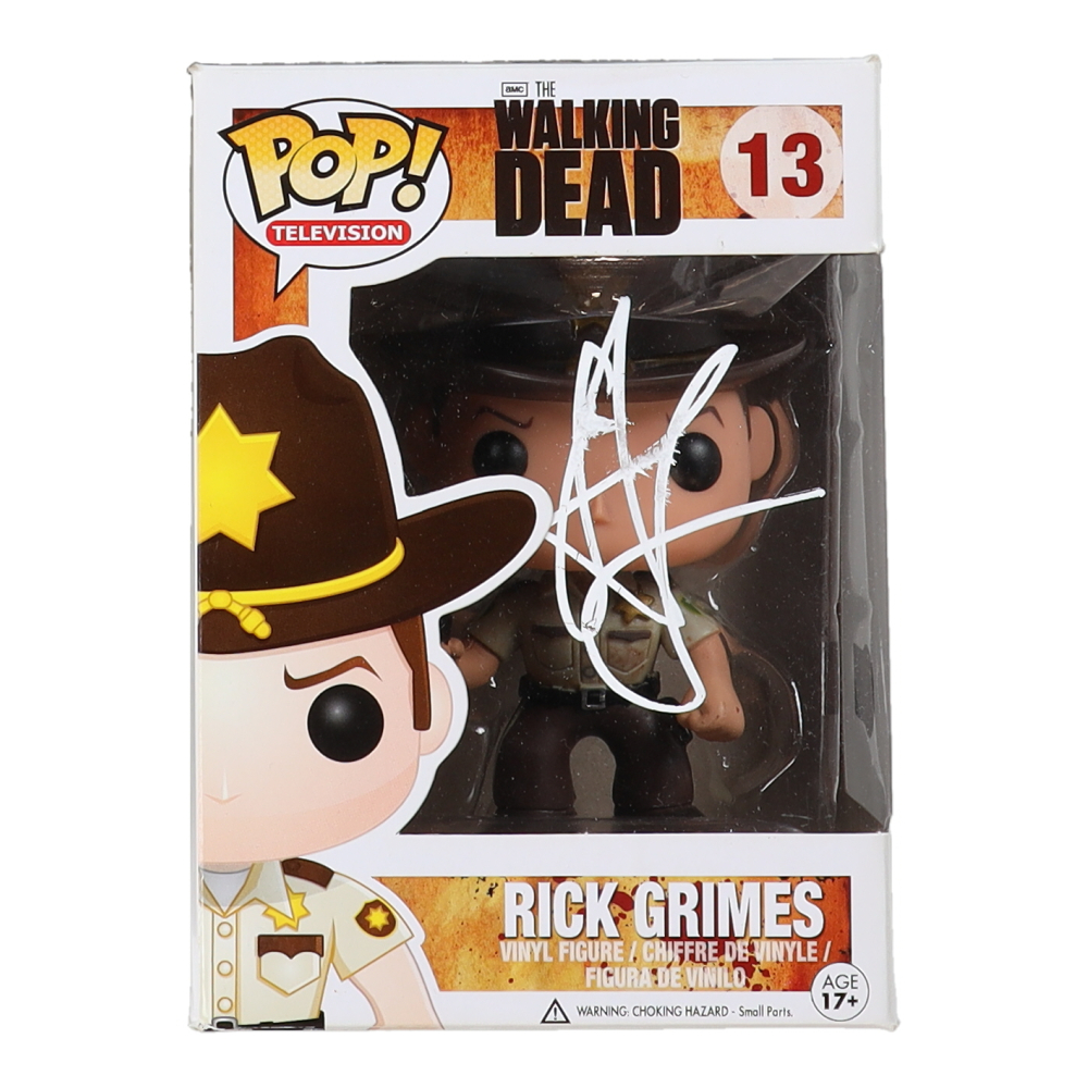 Andrew Lincoln Signed "The Walking Dead" #13 Rick Grimes Funko Pop ...