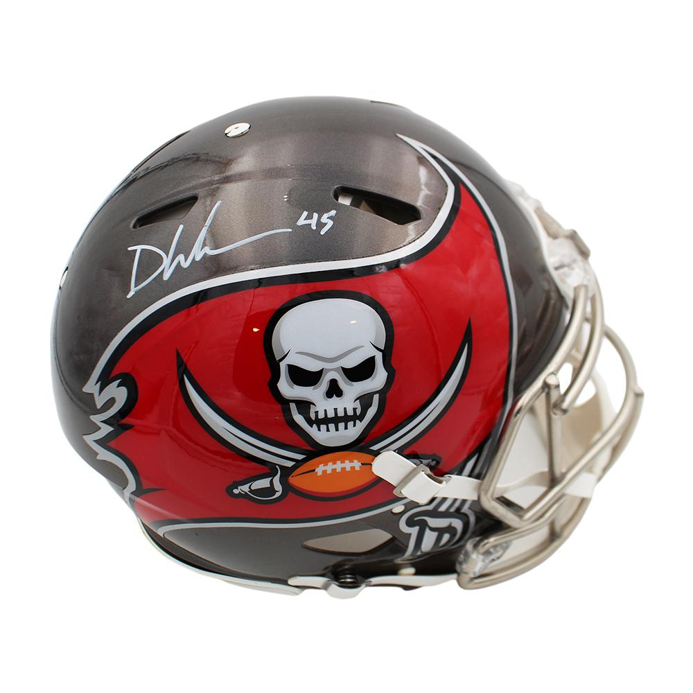 Devin White Signed Buccaneers Full-Size Authentic On-Field Speed Helmet ...