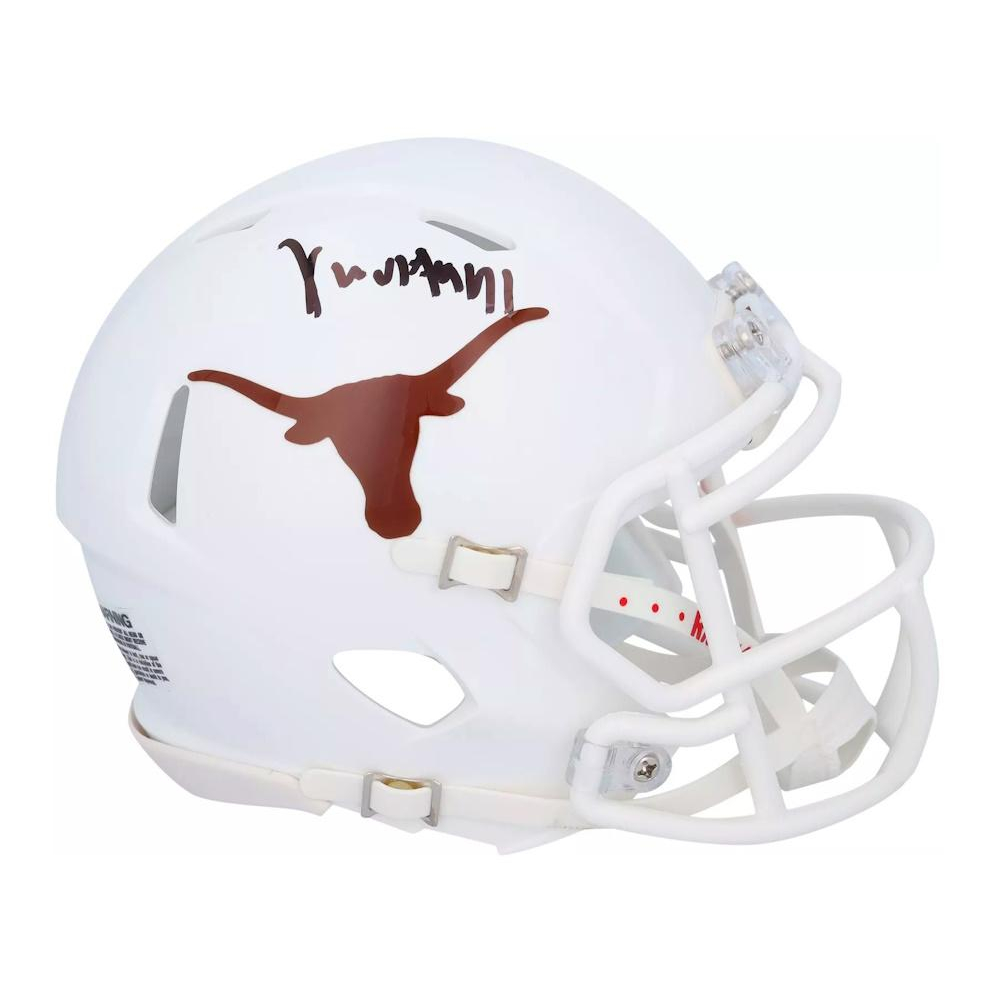 Xavier Worthy Signed Texas Longhorns Speed Mini Helmet (Fanatics ...