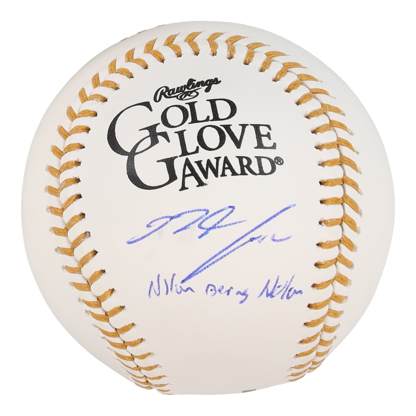 Nolan Arenado Signed Gold Glove Award Baseball Inscribed "Nolan Being ...