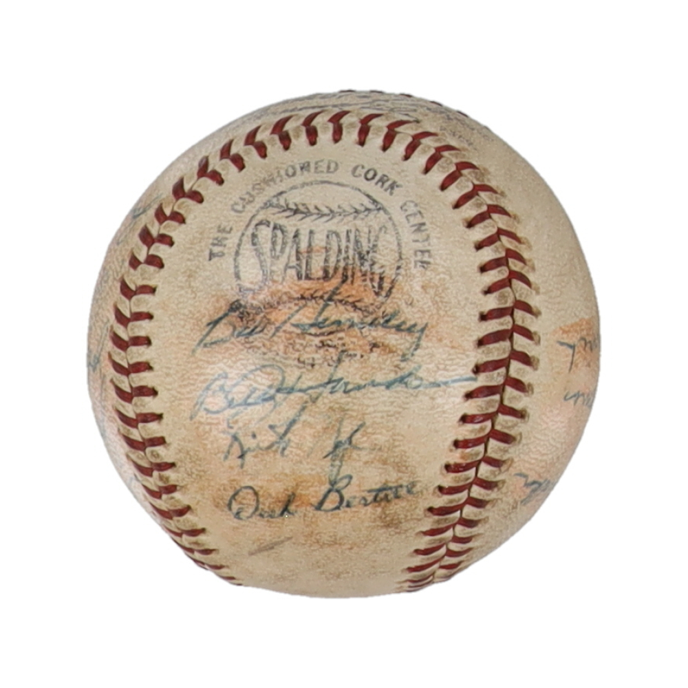 1967 Cubs ONL Baseball Signed by (13) with Ernie Banks, Bobby Hendley ...
