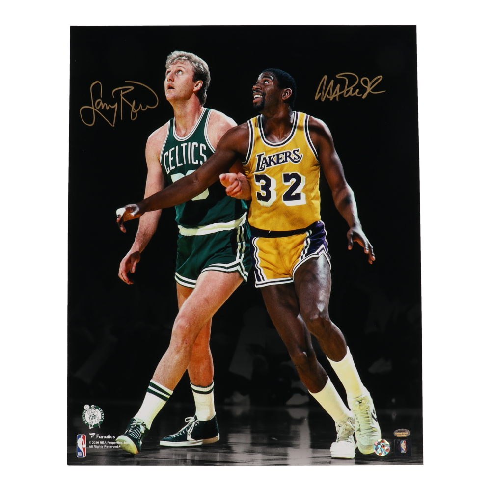 Magic Johnson & Larry Bird Signed 16x20 Photo (Schwartz & Bird ...