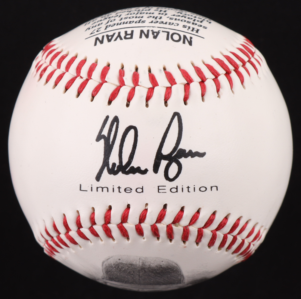 Nolan Ryan Signed Commemorative Fotoball Portrait Baseball (PSA) | Pristine Auction