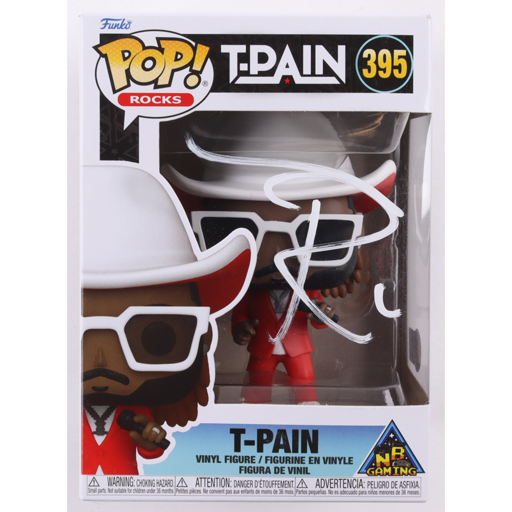 T-Pain Signed NB Gaming #395 Funko Pop! Vinyl Figure (Beckett ...
