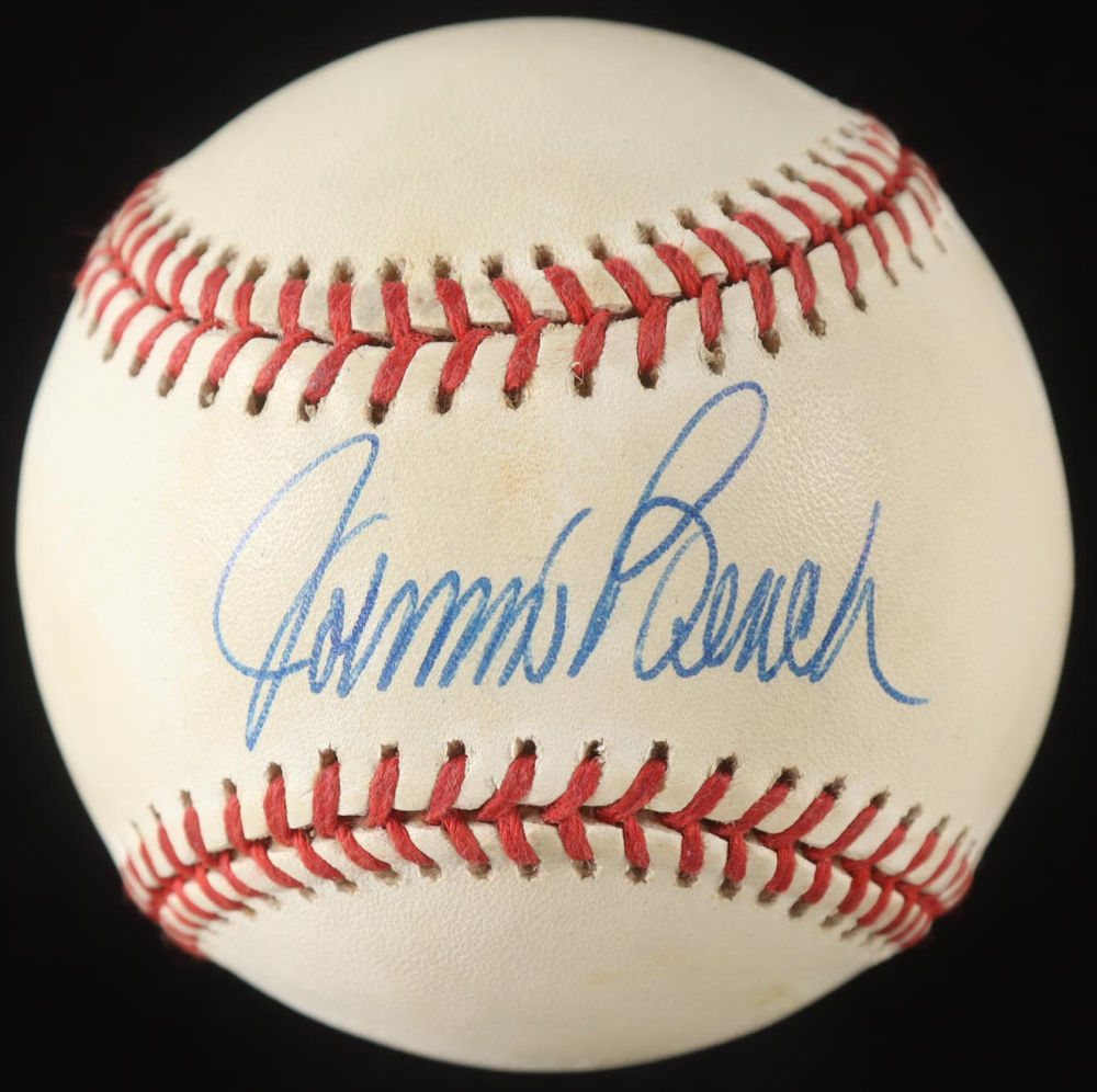 Johnny Bench Signed ONL Baseball with Display Case (PSA) | Pristine Auction