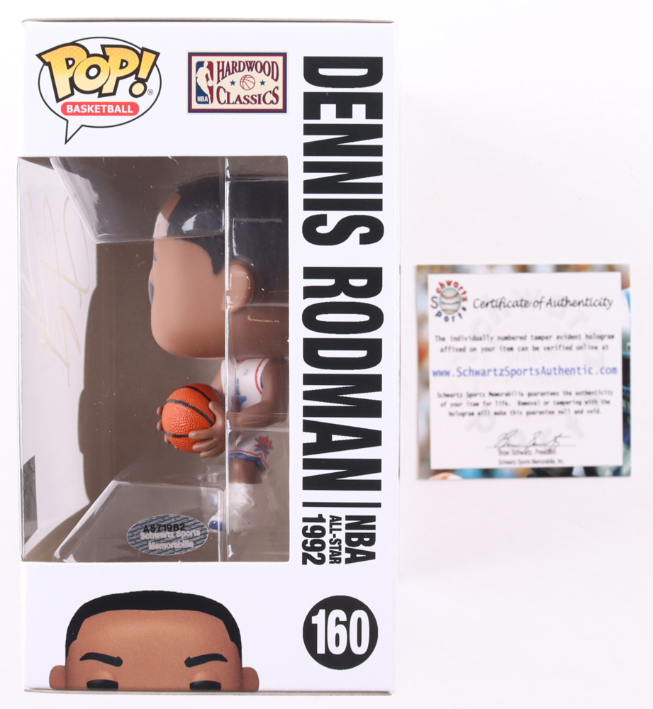 Dennis Rodman Signed "NBA All-Stars" #160 Funko Pop! Vinyl Figure ...