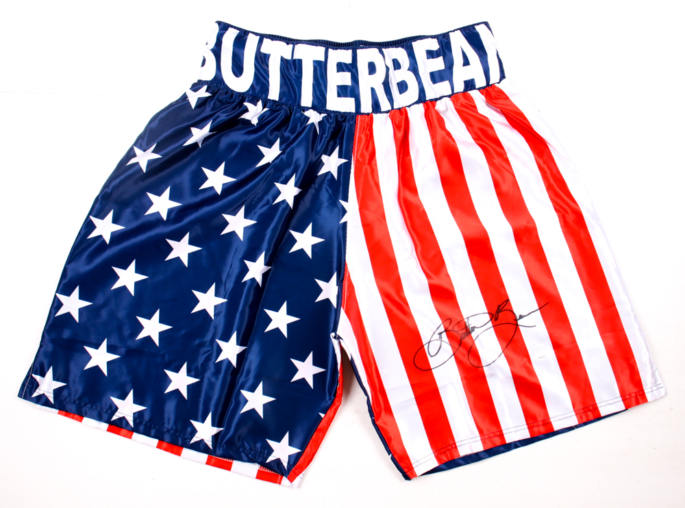 Eric "Butterbean" Esch Signed Title Boxing Trunks (JSA) | Pristine Auction