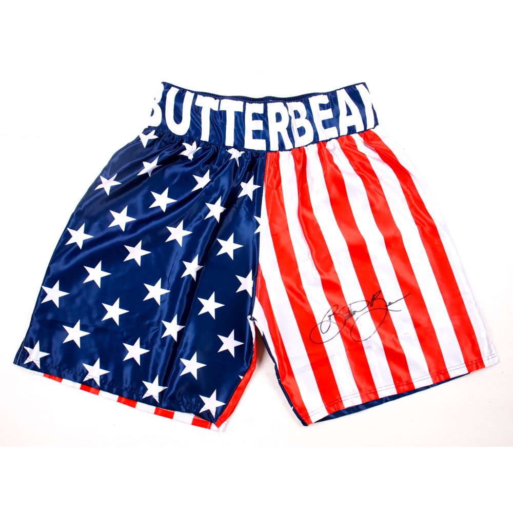 Eric "Butterbean" Esch Signed Title Boxing Trunks (JSA) | Pristine Auction