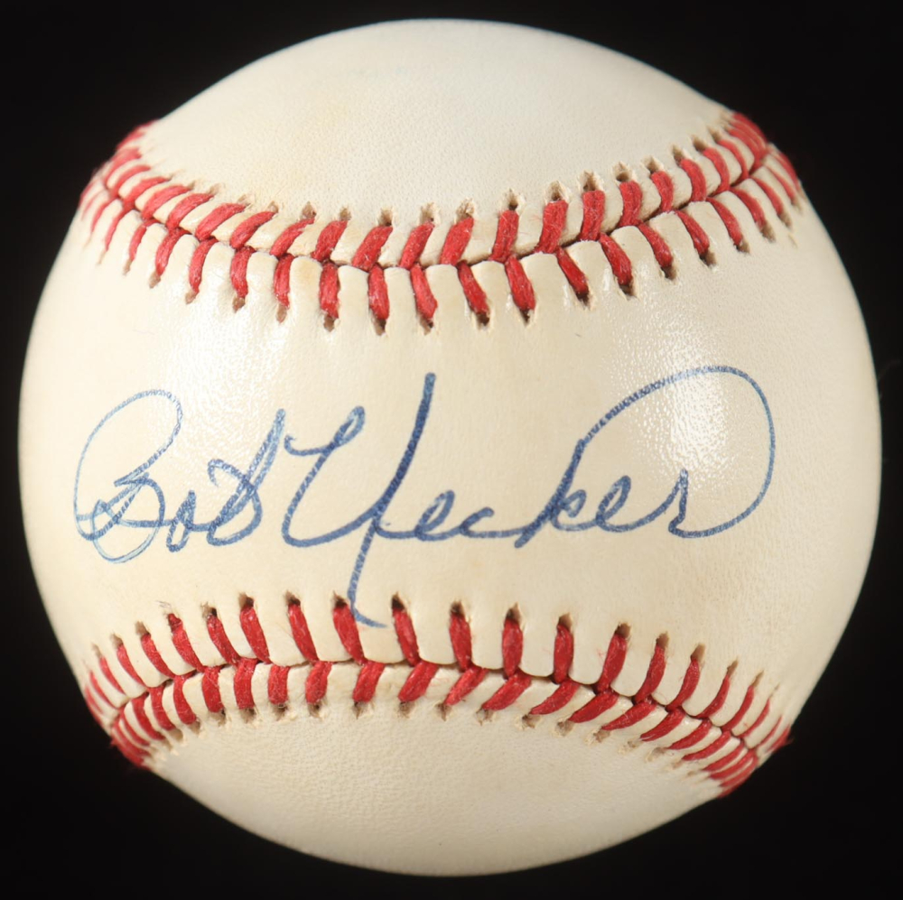 Bob Uecker Signed OAL Baseball with Wood Display Case (PSA) | Pristine ...