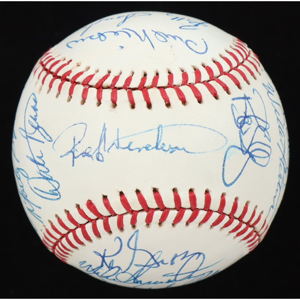 MLB Hall of Famers & Old Timers Baseball Signed by (23) with Rickey ...