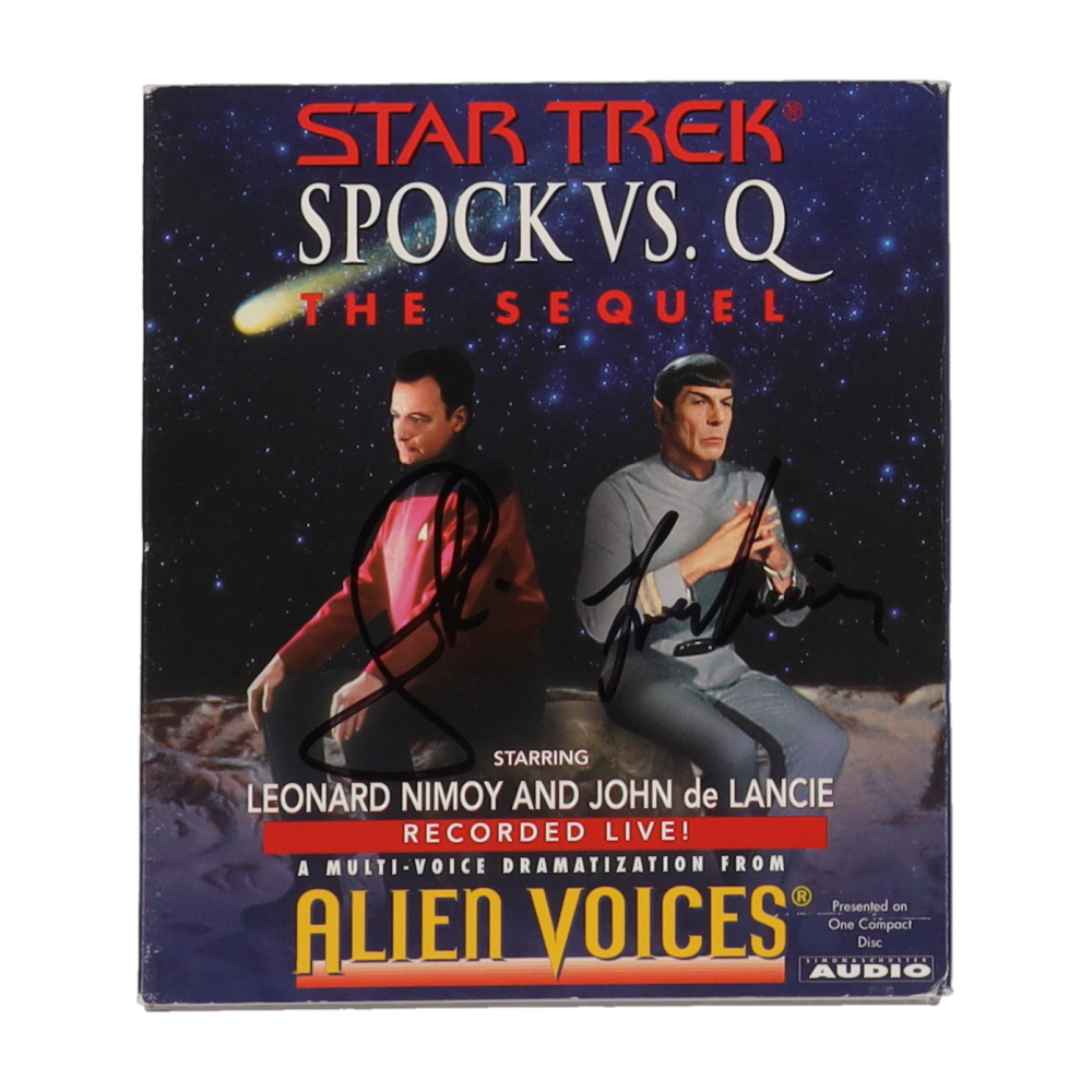 Leonard Nimoy & John DeLancie Signed "Star Trek: Spock Vs. Q The Sequel ...