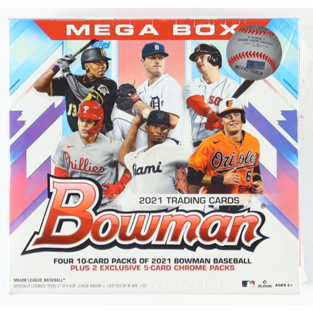 2021 Bowman Baseball Mega Box with (50) Cards | Pristine Auction