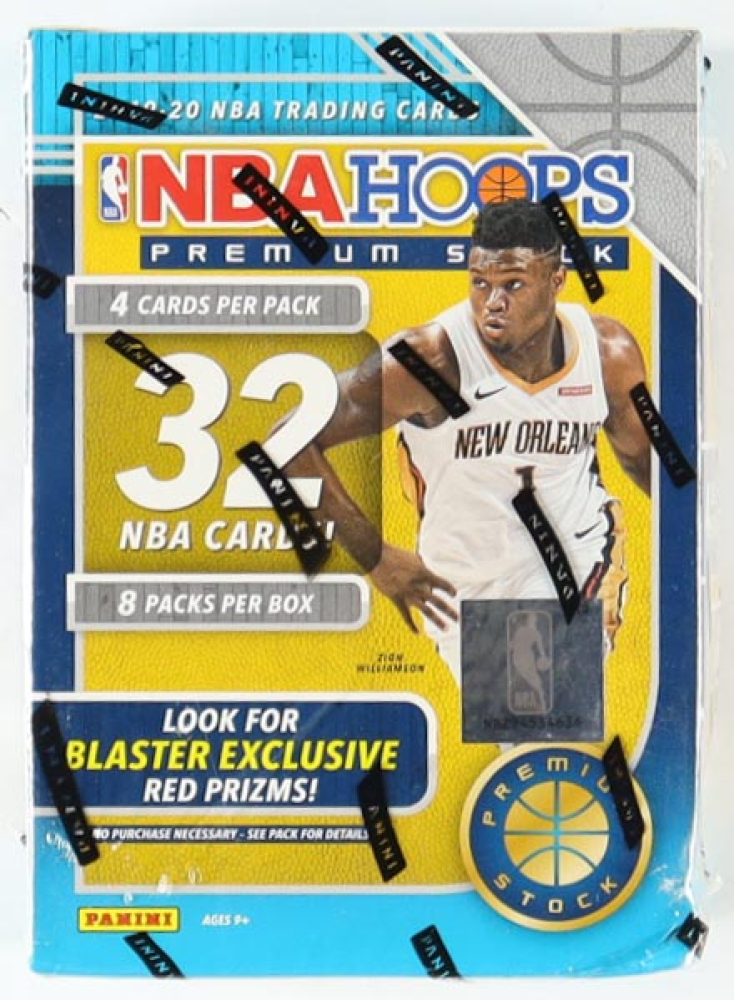 2019-20 NBA Hoops Premium Stock Basketball Blaster Box with (8) Packs ...