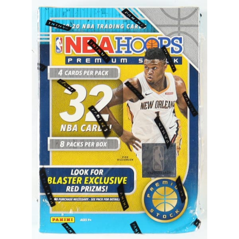 2019-20 NBA Hoops Premium Stock Basketball Blaster Box with (8) Packs ...