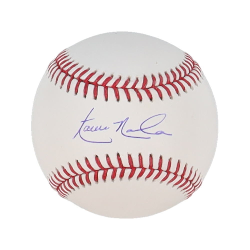 Aaron Nola Signed OML Baseball (MLB) | Pristine Auction