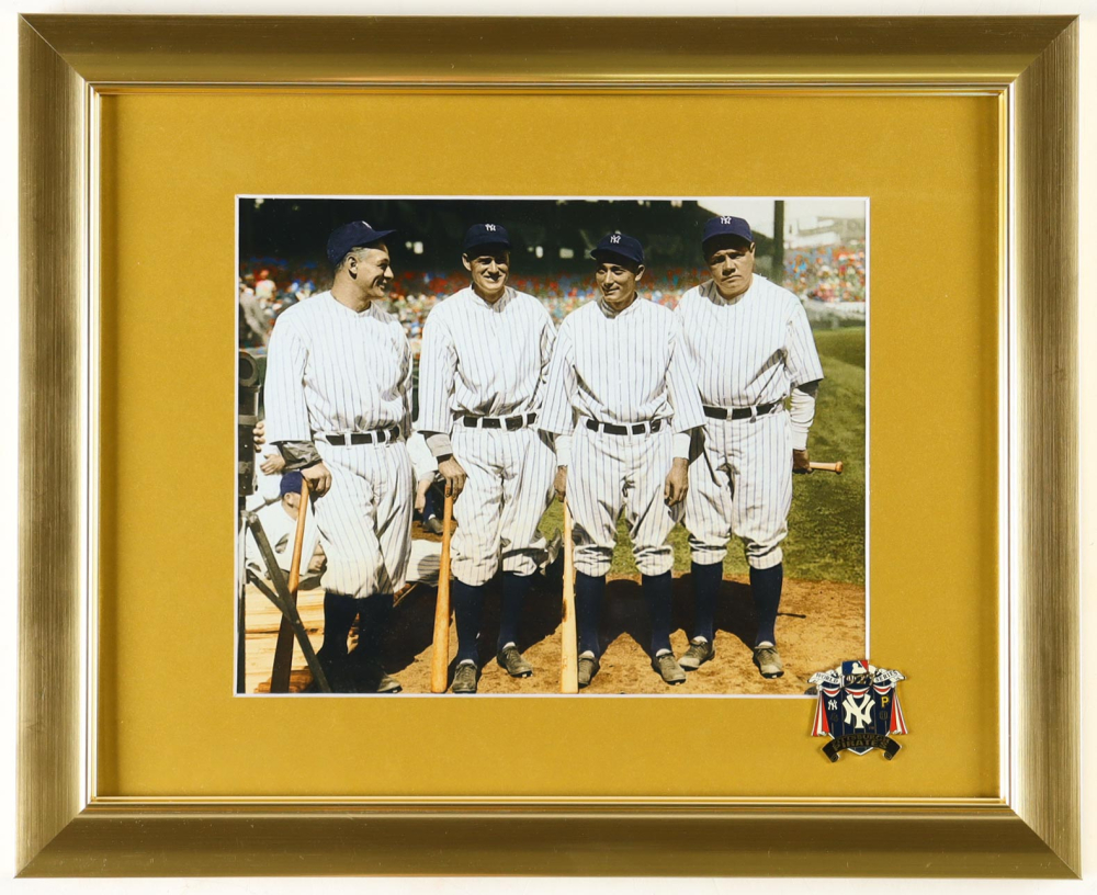 New York Yankees "Murderer's Row" Custom Framed Colorized Art Print ...