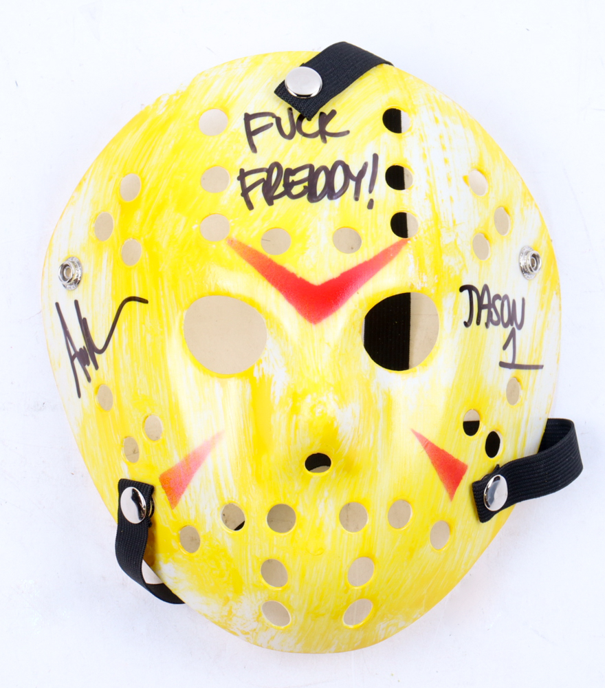 Ari Lehman Signed "Friday the 13th" Mask Inscribed "F*ck Freddy ...