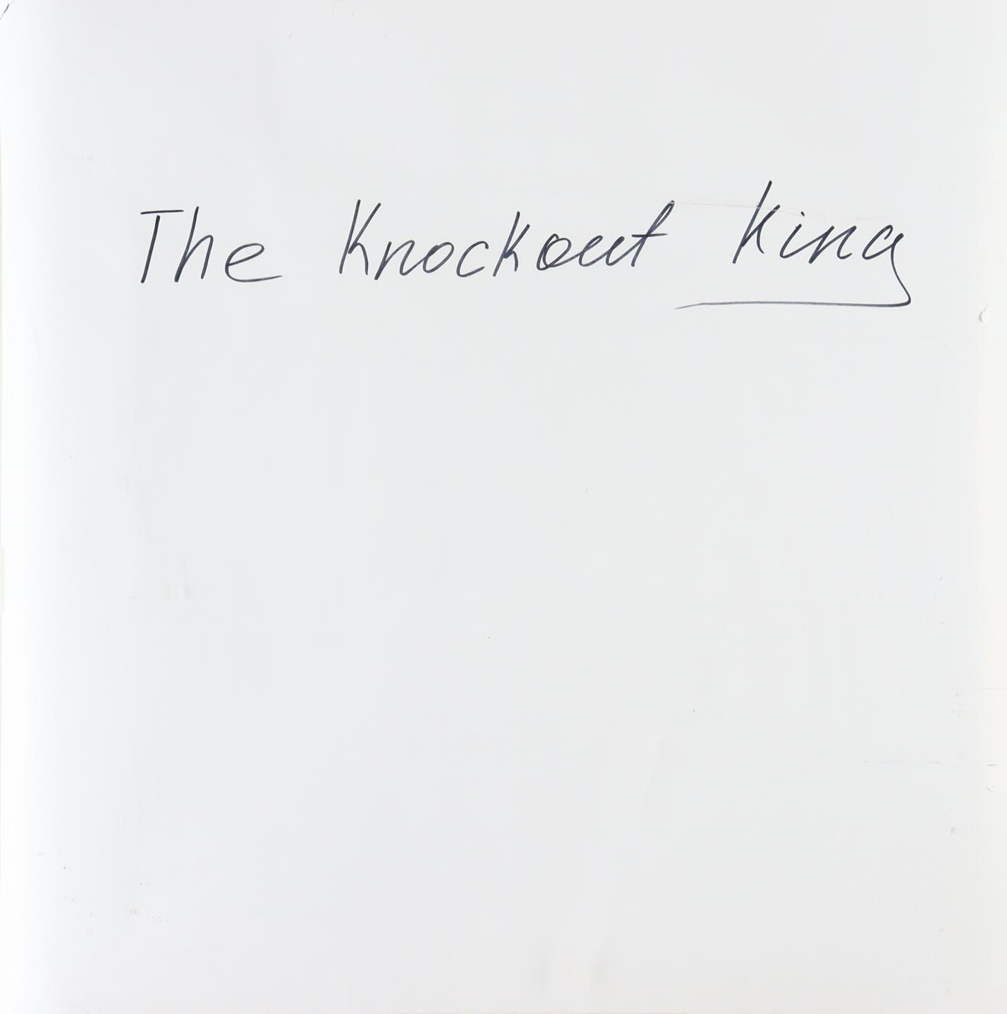 "The Knockout King" 2024 24x24 Original Digital Fine Art Print on GSM ...