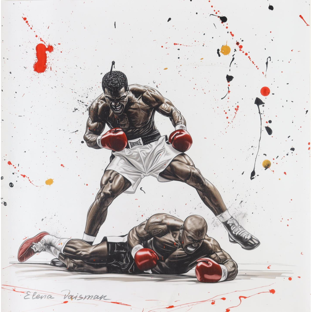 "The Knockout King" 2024 24x24 Original Digital Fine Art Print on GSM ...