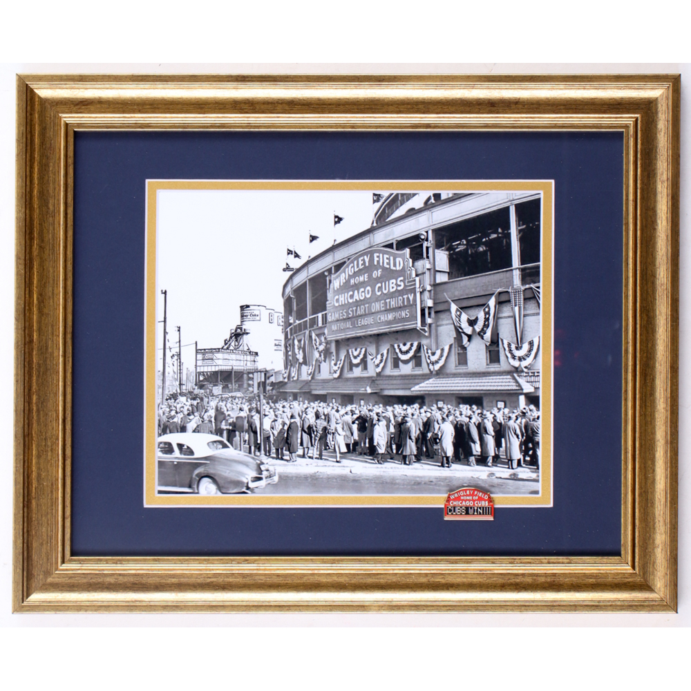 Cubs Wrigley Field Entrance Custom Framed Photo Display with Official ...