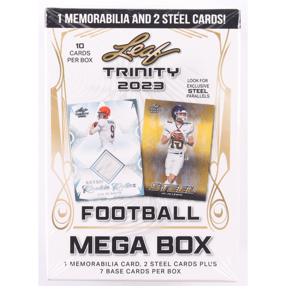 2023 Leaf Trinity Football Mega Box With (10) Cards | Pristine Auction