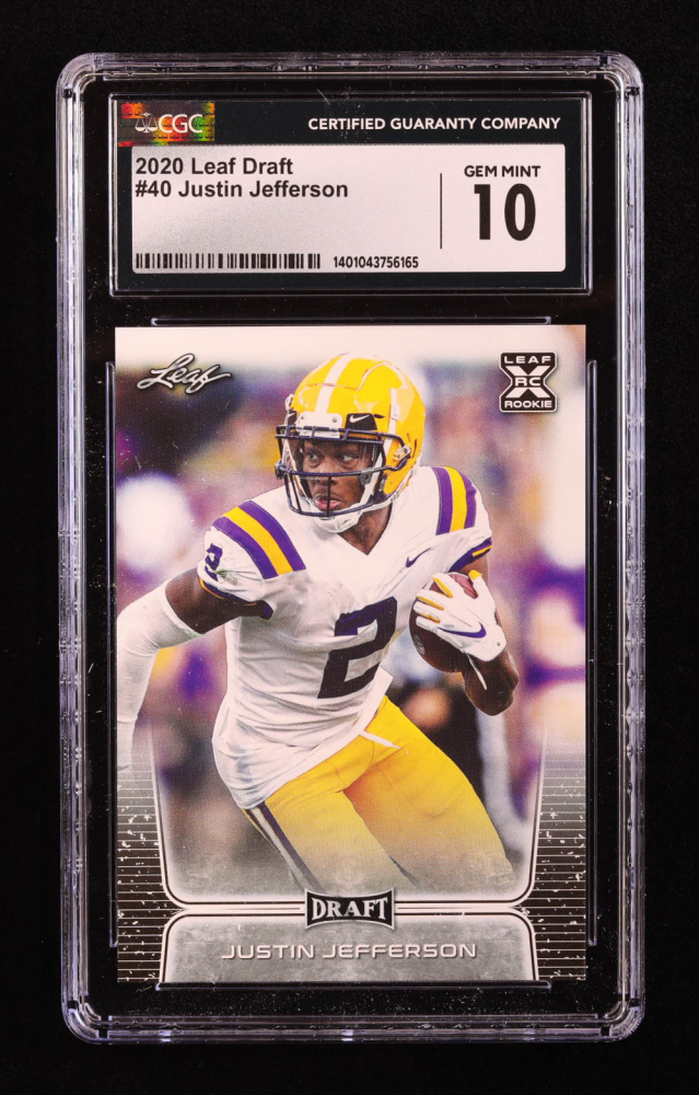 Justin Jefferson 2020 Leaf Draft #40 RC (CGC 10) | Pristine Auction