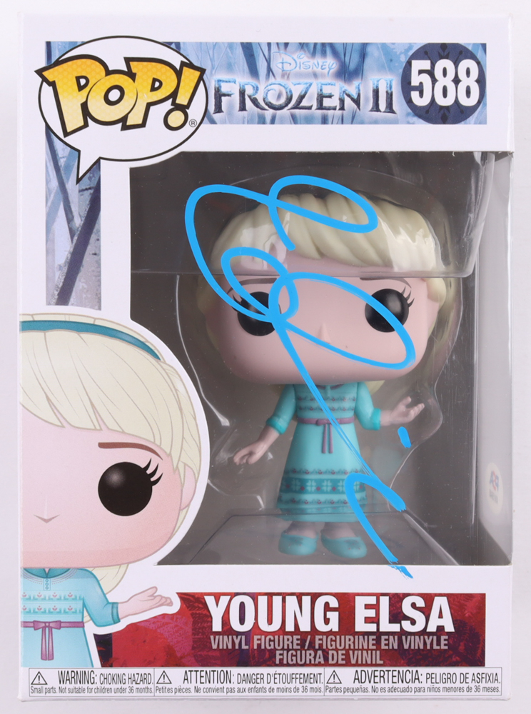 Idina Menzel Signed "Frozen II" #588 Young Elsa Funko Pop! Vinyl Figure ...