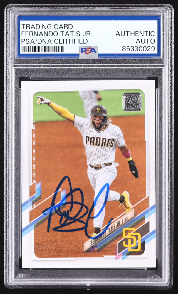 Fernando Tatis Jr. Signed 2021 Topps #1 (PSA) | Pristine Auction