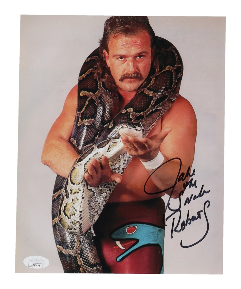 Jake "The Snake" Roberts Signed WWE 8x10 Photo (JSA) | Pristine Auction
