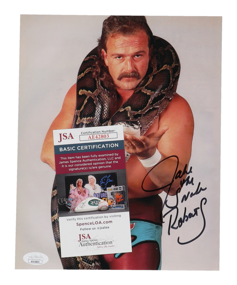 Jake "The Snake" Roberts Signed WWE 8x10 Photo (JSA) | Pristine Auction