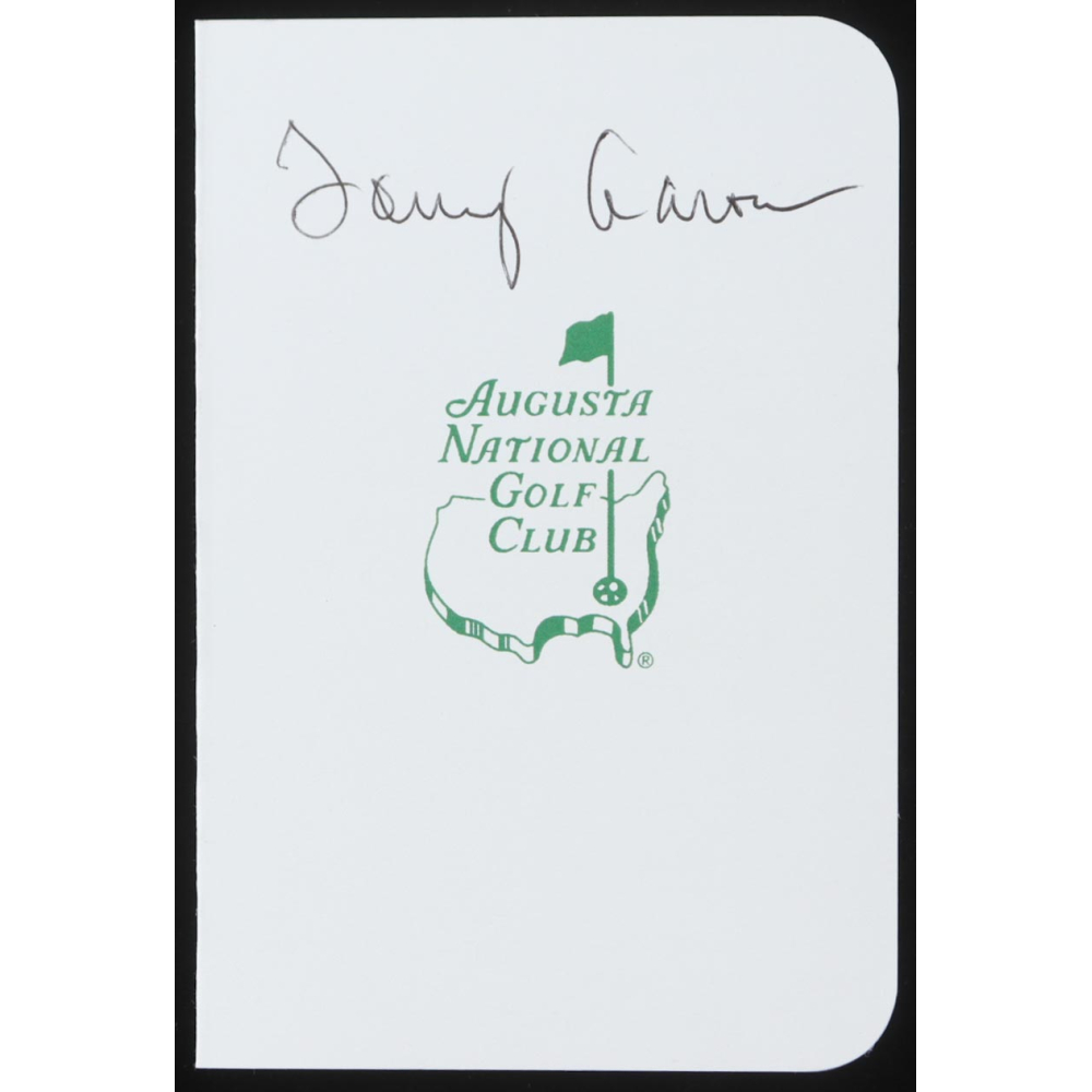 Tommy Aaron Signed Masters Tournament Augusta National Golf Club ...