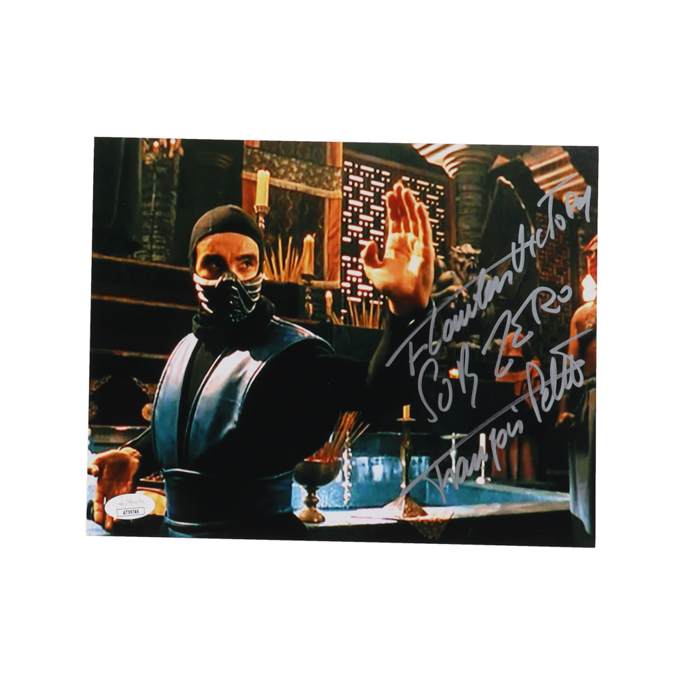 Francois Petit Signed "Mortal Kombat" 8x10 Photo Inscribed "Sub Zero ...