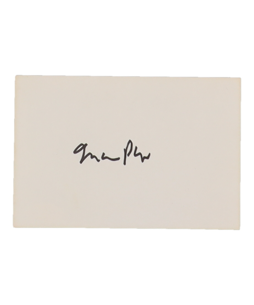 Mario Puzo Signed Cut (AutographCOA) | Pristine Auction