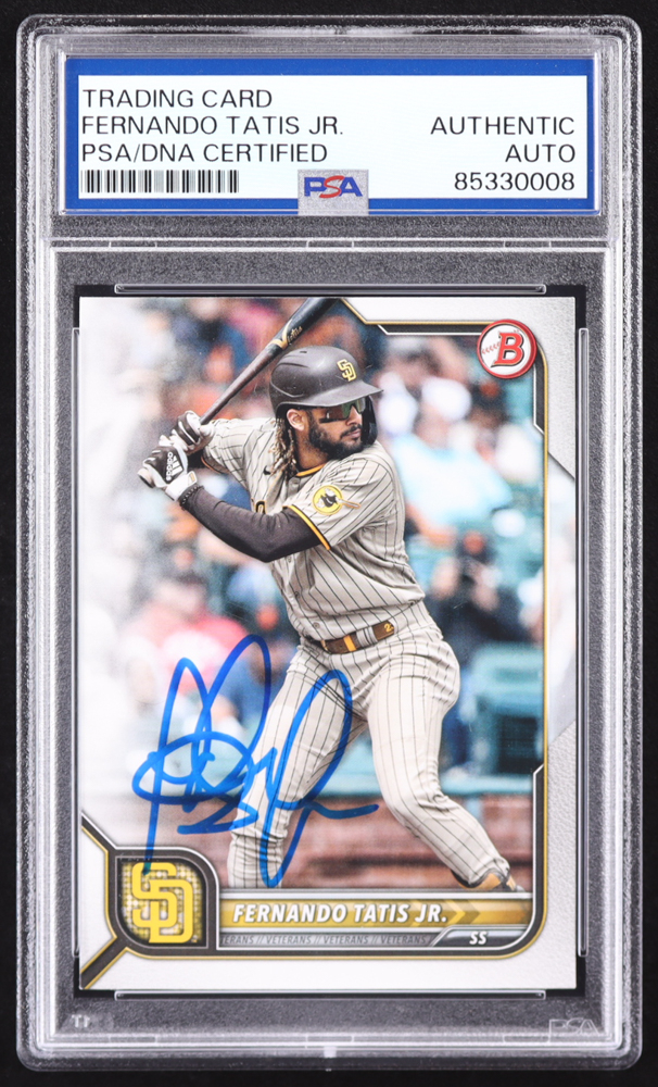 Fernando Tatis Jr. Signed 2022 Bowman #34 (PSA) | Pristine Auction