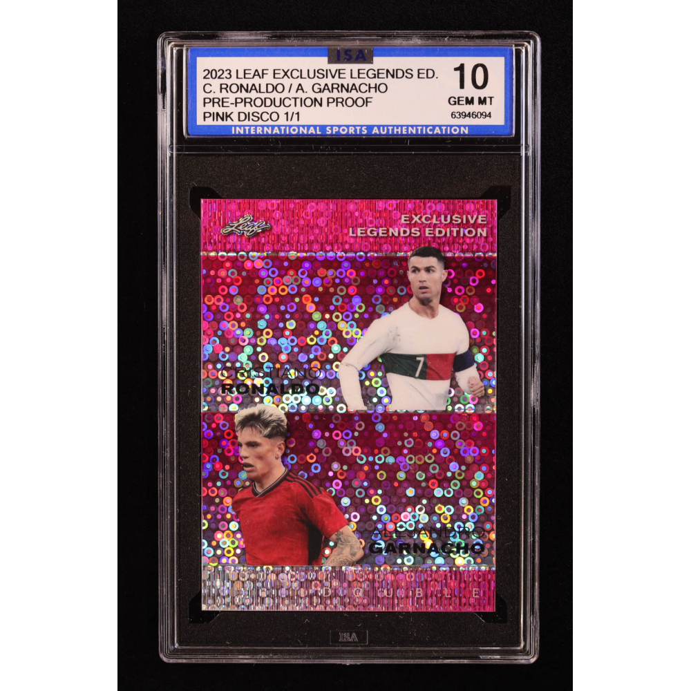 Cristiano Ronaldo / Alejandro Garnacho 2023 Leaf Exclusive Legends ...