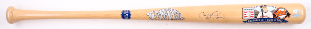 Cal Ripken Jr. Signed Cooperstown Hall Of Fame Class Of 2007 Baseball ...