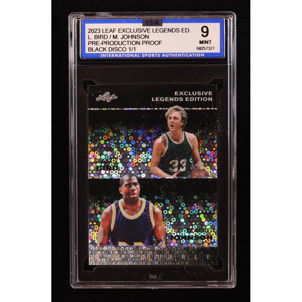 Larry Bird / Magic Johnson 2023 Leaf Exclusive Legends Edition Disco ...