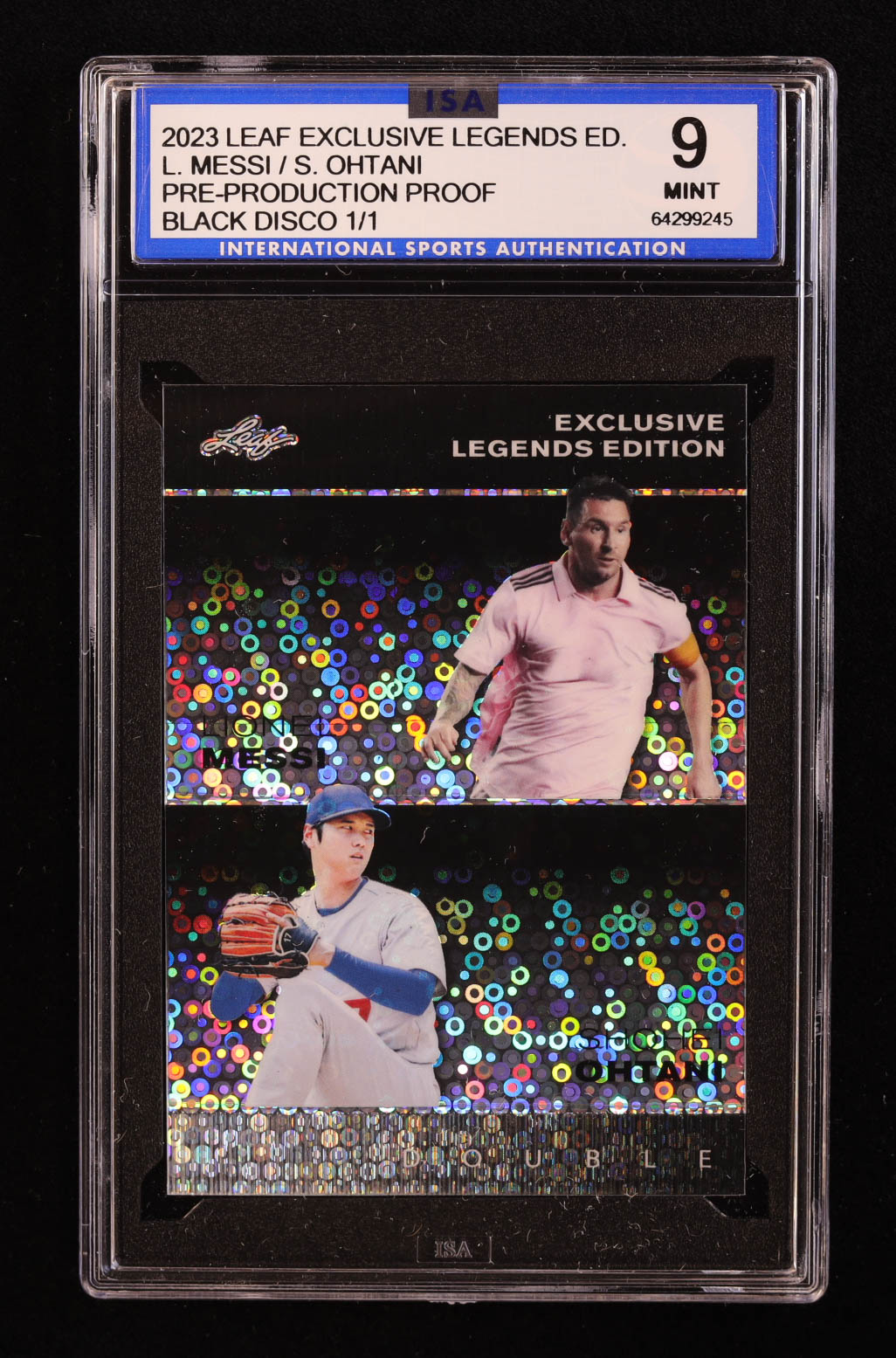 Shohei Ohtani / Lionel Messi 2023 Leaf Exclusive Legends Edition Disco ...