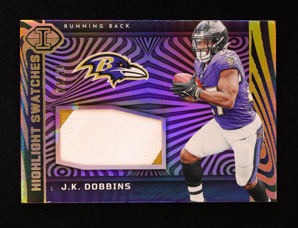 JK Dobbins 2023 Panini Illusions Highlight Swatches #HSJKD #19/25 ...