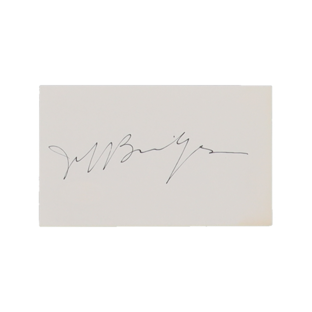 Jeff Bridges Signed Index Card (AutographCOA) | Pristine Auction