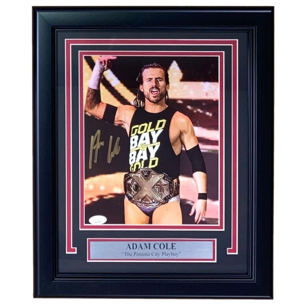 Adam Cole Signed WWE Custom Framed Photo (JSA) | Pristine Auction