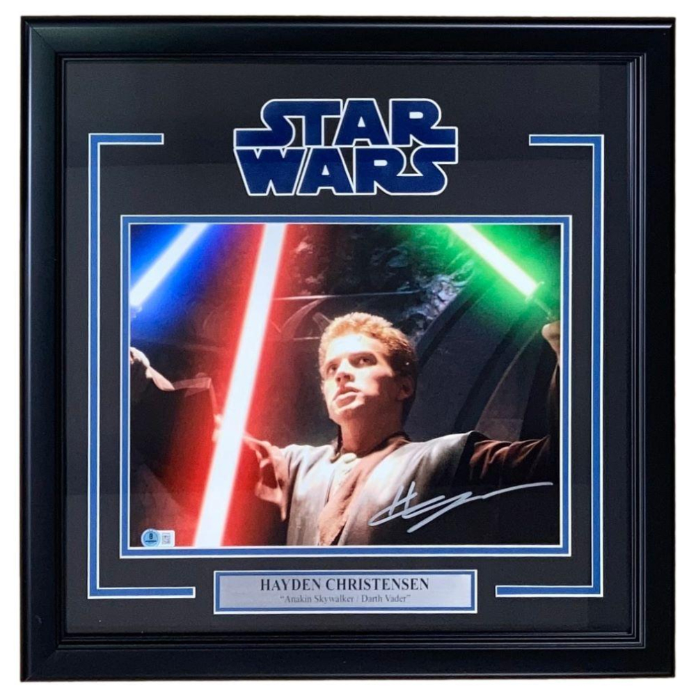 Hayden Christensen Signed "Star Wars" Custom Framed Photo Display ...