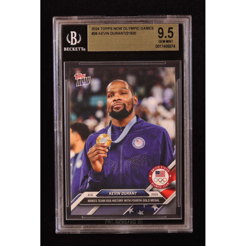 Kevin Durant 2024 Topps Now Olympic Games #28 (BGS 9.5) | Pristine Auction