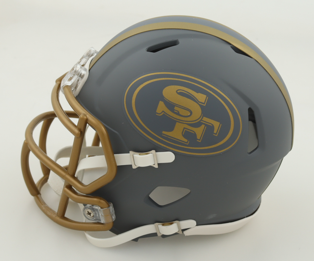 Brock Purdy Signed 49ers Slate Alternate Speed Mini Helmet (Fanatics ...