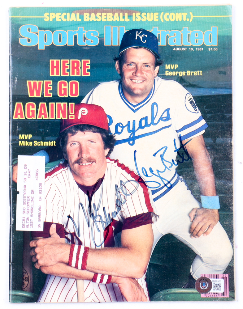Mike Schmidt & George Brett Signed 1981 Sports Illustrated Magazine (Beckett) | Pristine Auction