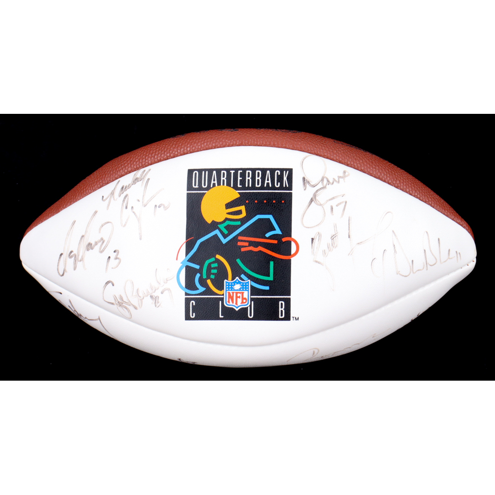 "NFL Quarterback Greats" NFL Quarterback Club Logo Football Signed By ...