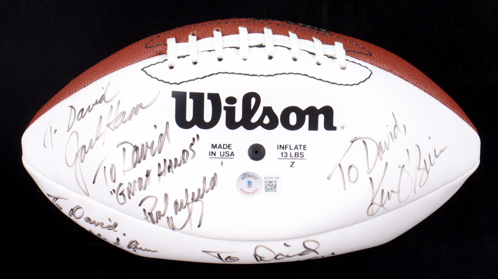 "NFL Greats" NFL Super Bowl XXX Logo Football Signed By (5) With Deacon ...