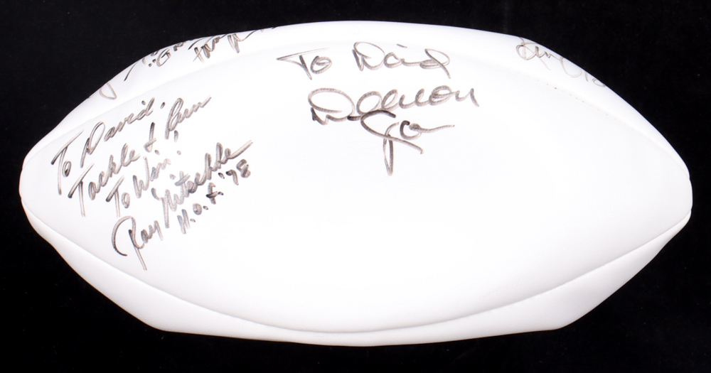 "NFL Greats" NFL Super Bowl XXX Logo Football Signed By (5) With Deacon ...